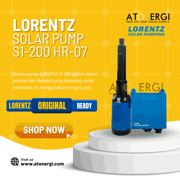 Jual Lorentz Solar Pump S1-200 HR-07 Terbaik - Atonergi